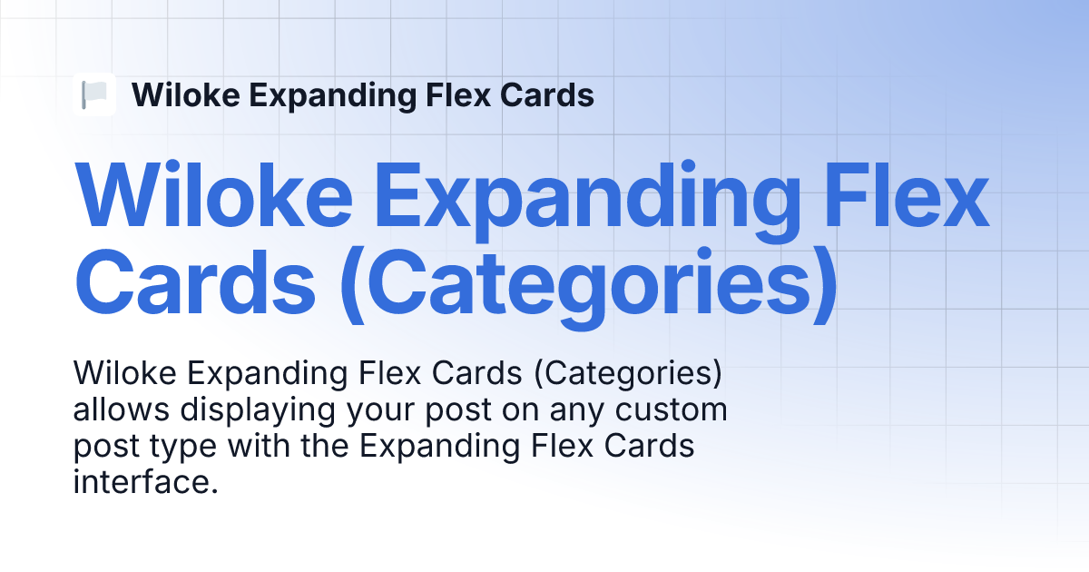Wiloke Expanding Flex Cards (Categories) | Wiloke Expanding Flex Cards Wiloke Expanding Flex Cards (Categories) | Wiloke Expanding Flex Cards
