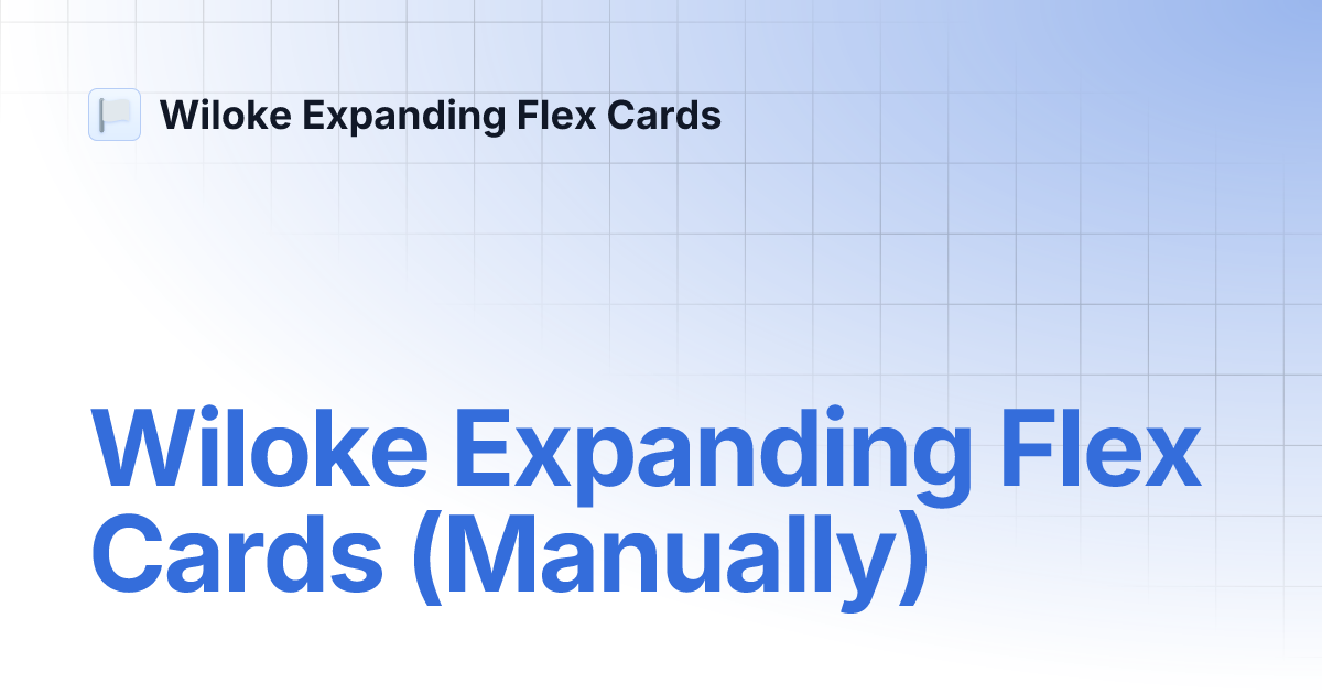 Wiloke Expanding Flex Cards (Manually) | Wiloke Expanding Flex Cards